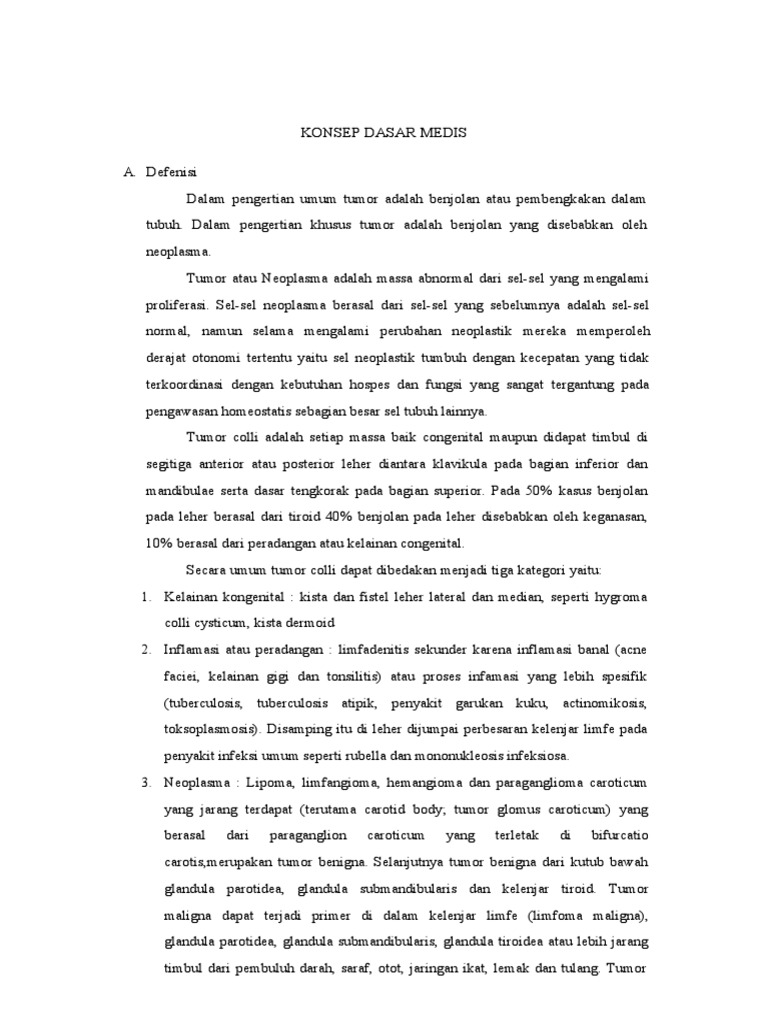 LP Tumor Colli | PDF