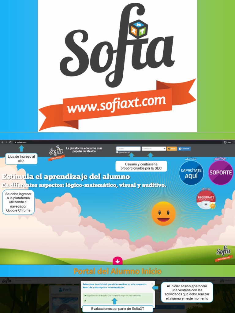 Plataforma Educativa SofiaXT: Guía de Uso | PDF | Evaluación | Informática