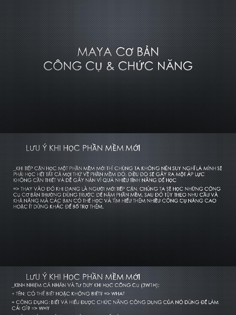 Buoi 01 - Maya Co Ban | PDF