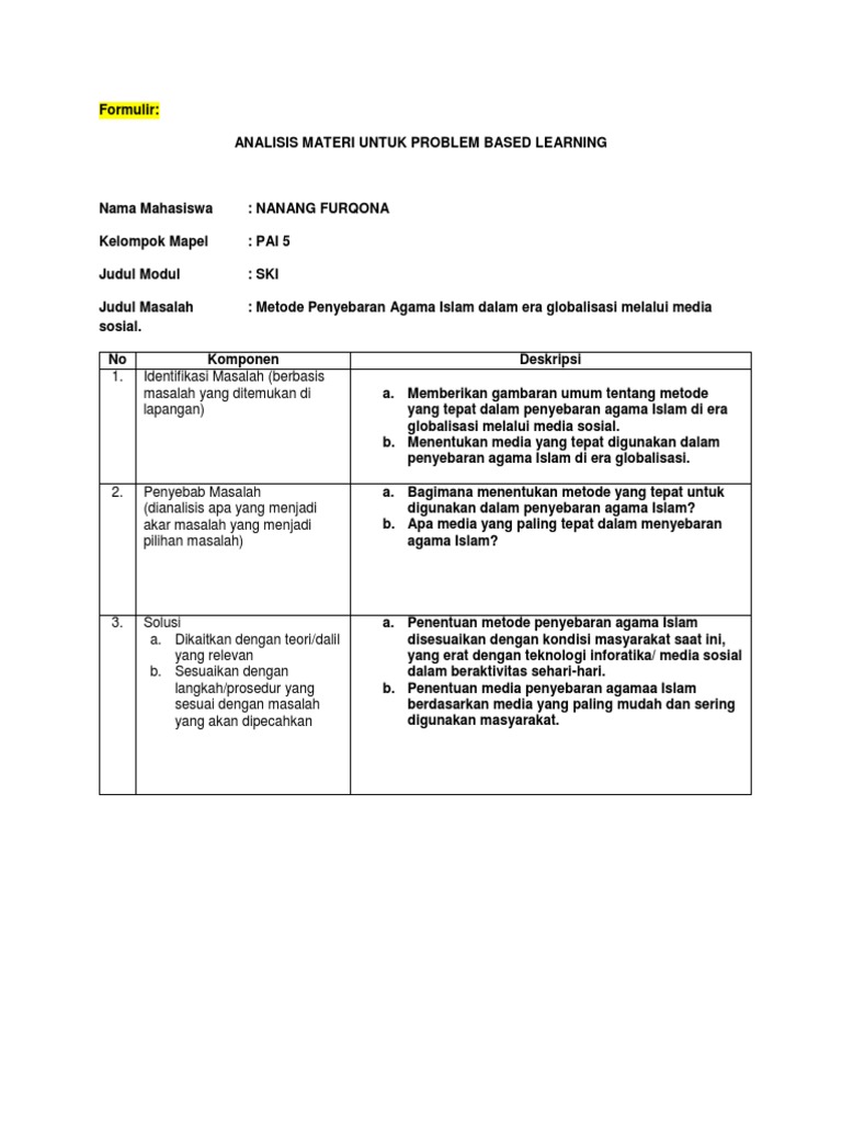 Analisis Materi Ajar | PDF