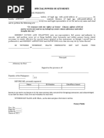 FOrmat SPA and Revocation of SPA | PDF | Power Of Attorney | Notary Public