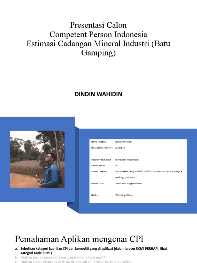 Presentasi Calon | PDF