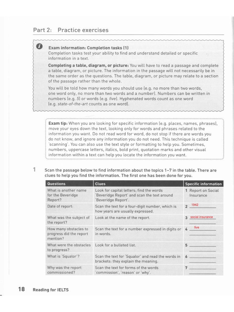 Reading - For - IELTS - Unit 2 - Reading Completion | PDF