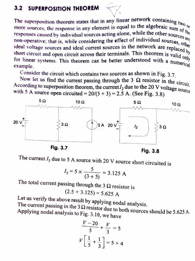 Superposition Theorem | PDF | Electrical Network | Electronics