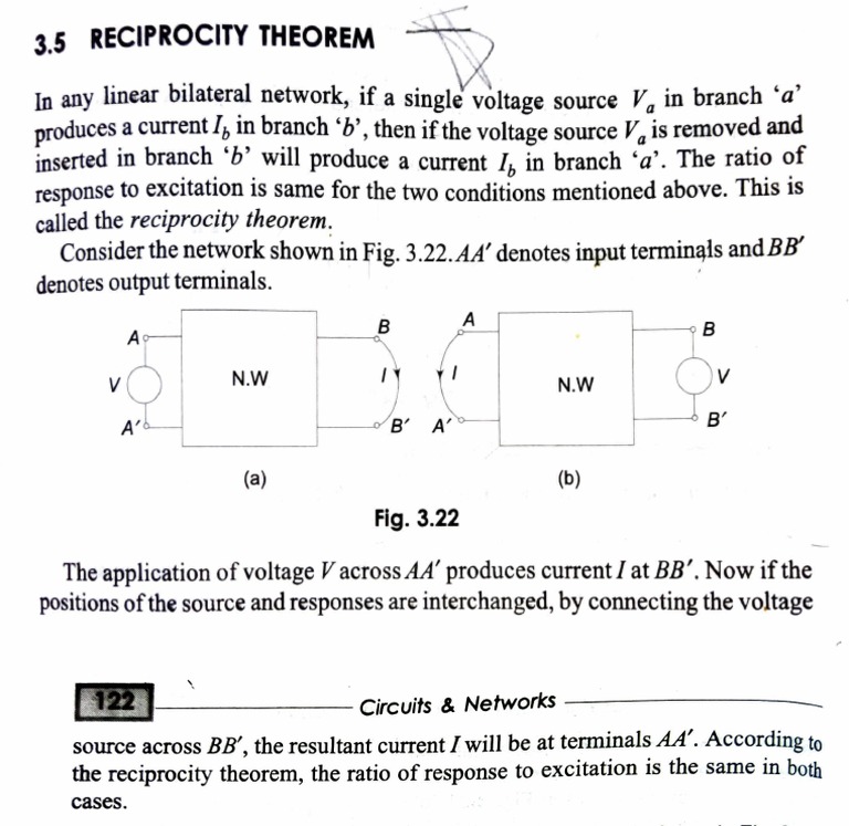 Reciprocity Theorem in Linear Networks | PDF | Teaching Methods ...