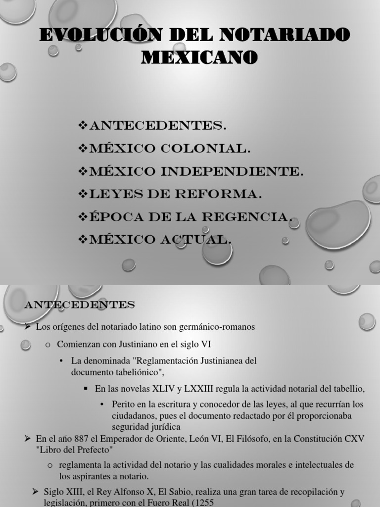Evolucion Del Notariado En Mexico Pdf Gobierno Justicia