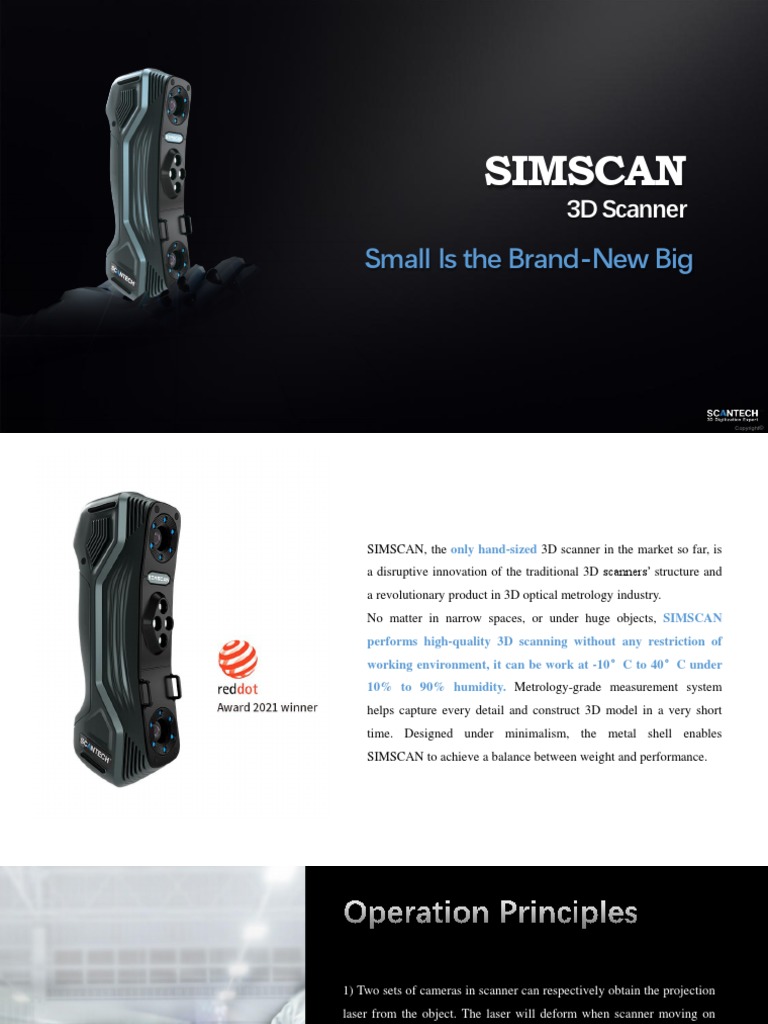 SIMSCAN Introduction | PDF | Image Scanner | Optics