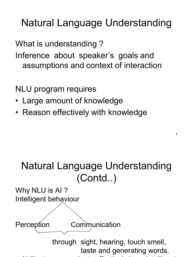 Natural Language Understanding | PDF | Parsing | Grammatical Number Natural Language Understanding | PDF | Parsing | Grammatical Number