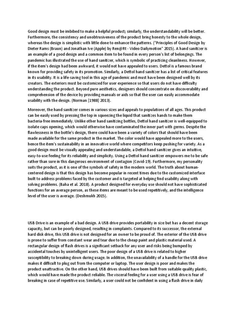 Good and Bad Design | PDF | Usb Flash Drive | Usb