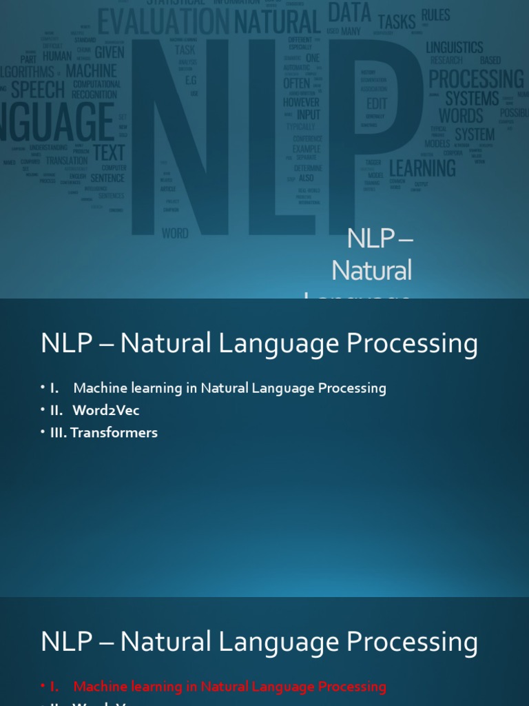 NLP_word2vec_transformer_seminar | PDF | Algorithms | Emerging Technologies