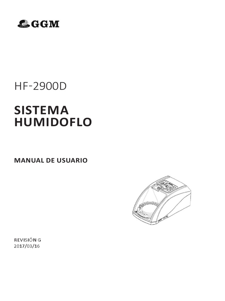 Manual Usuario Humidoflo | PDF | Enchufes y tomas de corriente alterna