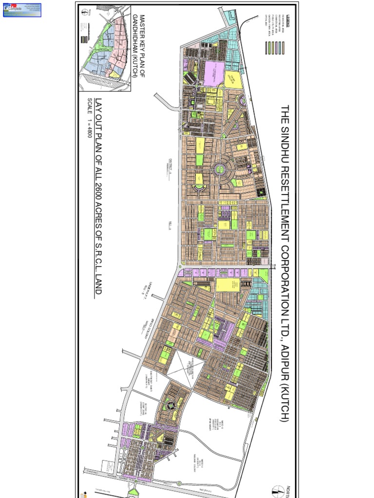 Gandhidham City Map Overview | PDF | Nature | Leisure