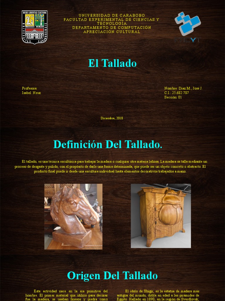 El Tallado | PDF | Talla de madera | Manualidades y pasatiempos