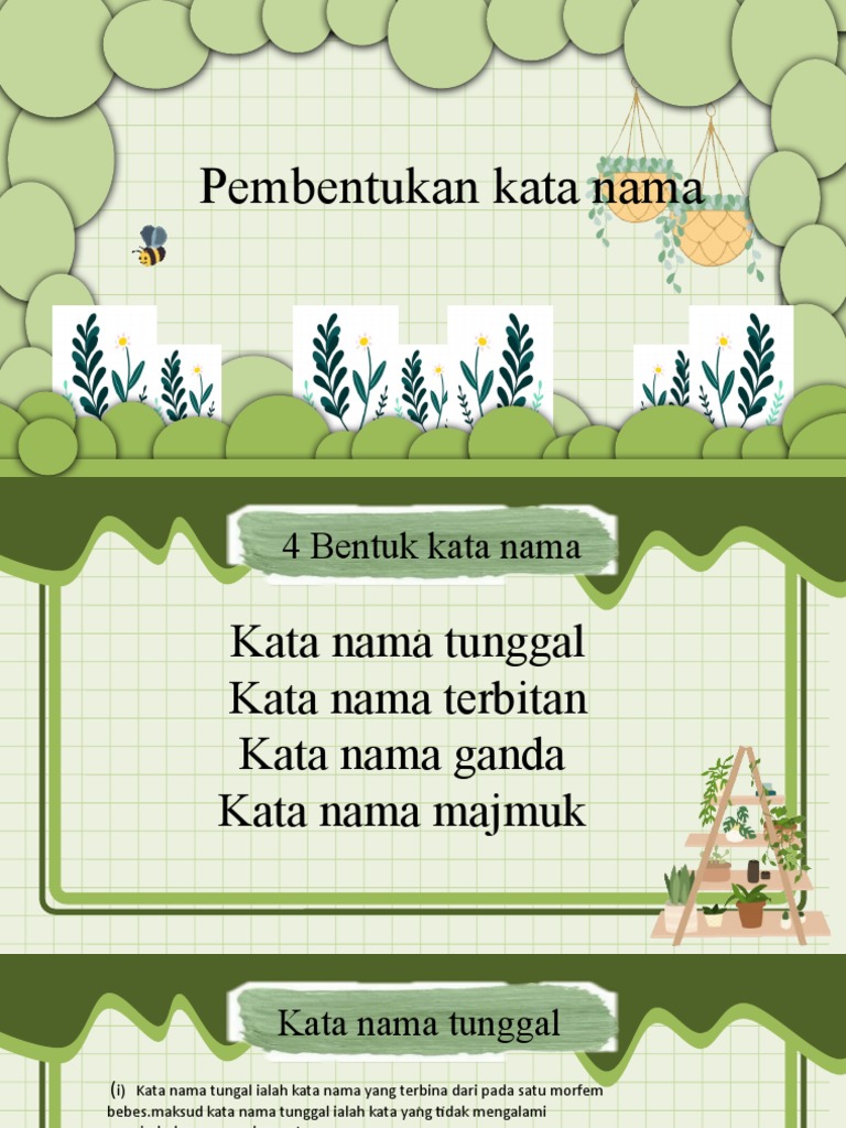 BENTUK DAN JENIS KATA NAMA | PDF