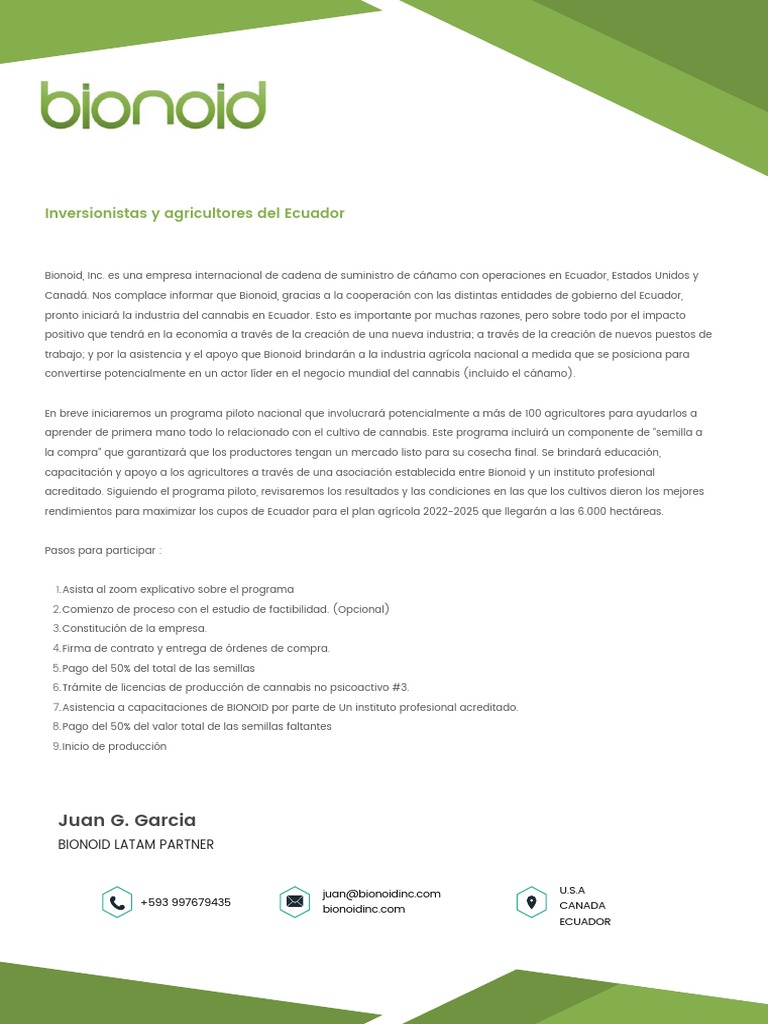 Bionoid Farmers May2022 | PDF | Agricultura | Canabis