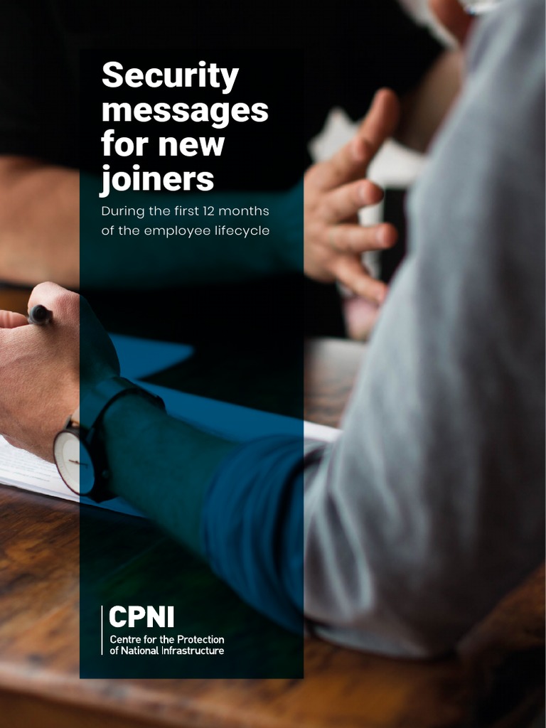 Security Messages New Joiners April 2019 | PDF | Communication | Securities