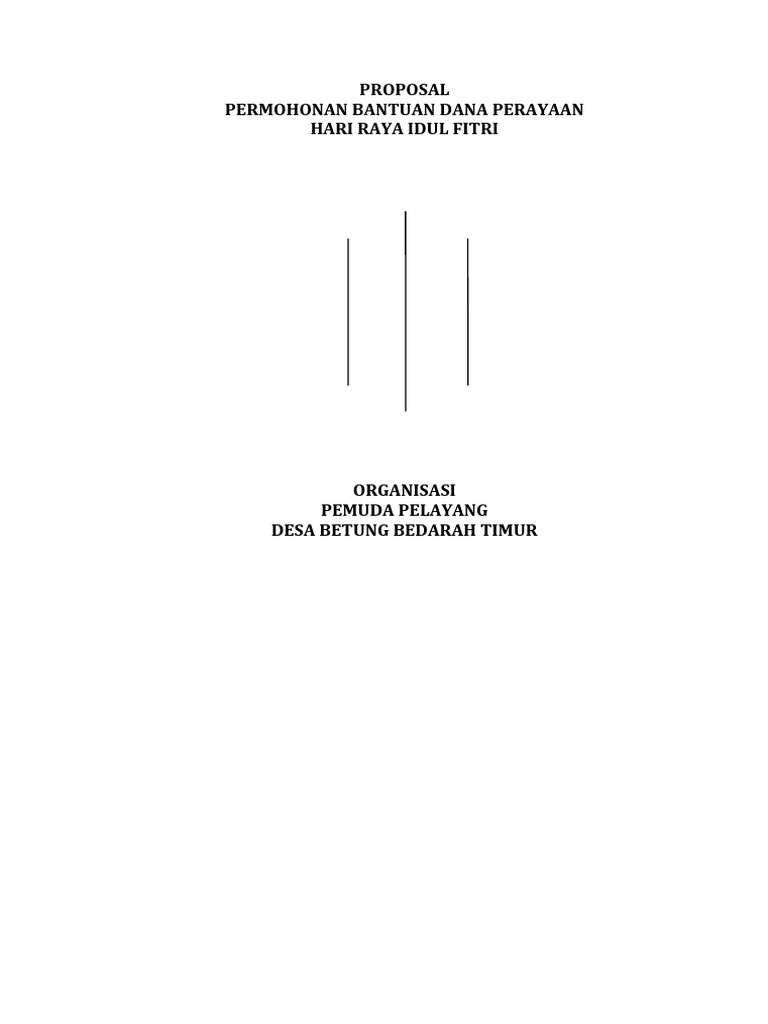 Proposal Hari Raya Idul Fitri | PDF