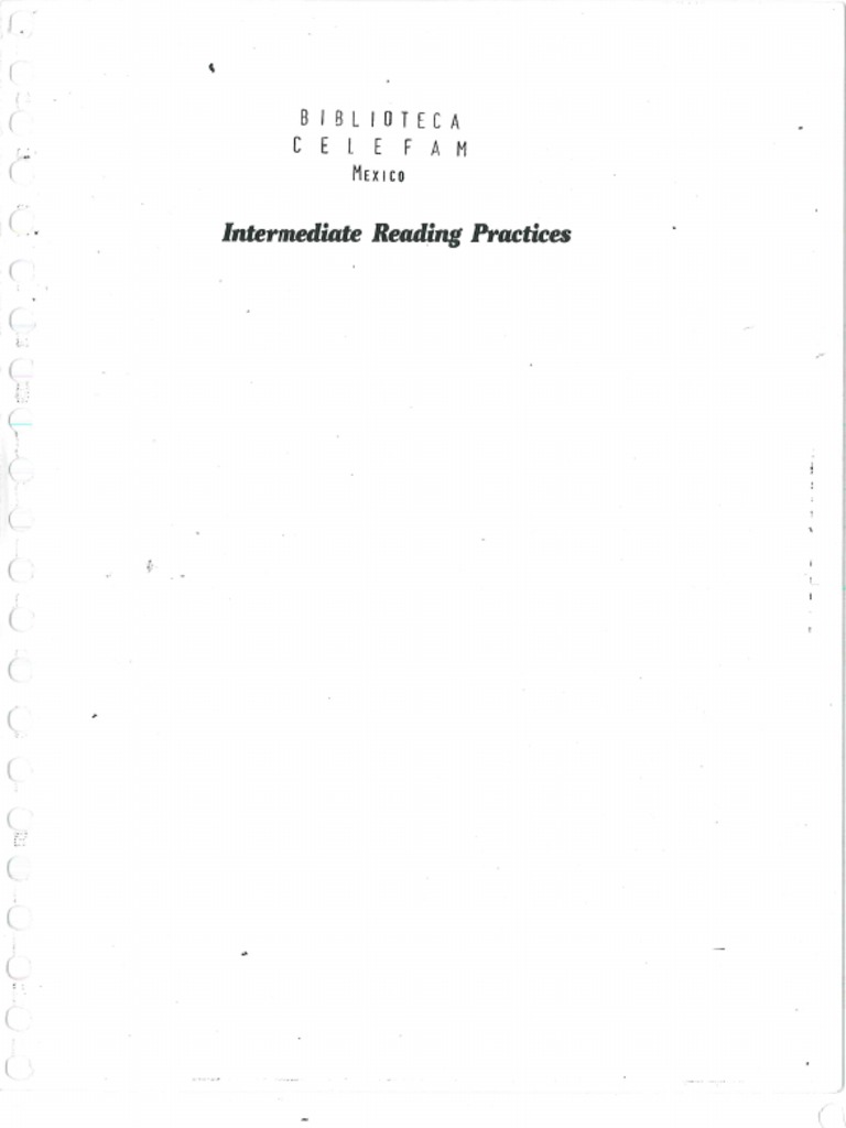 Intermediate Reading Practices | PDF