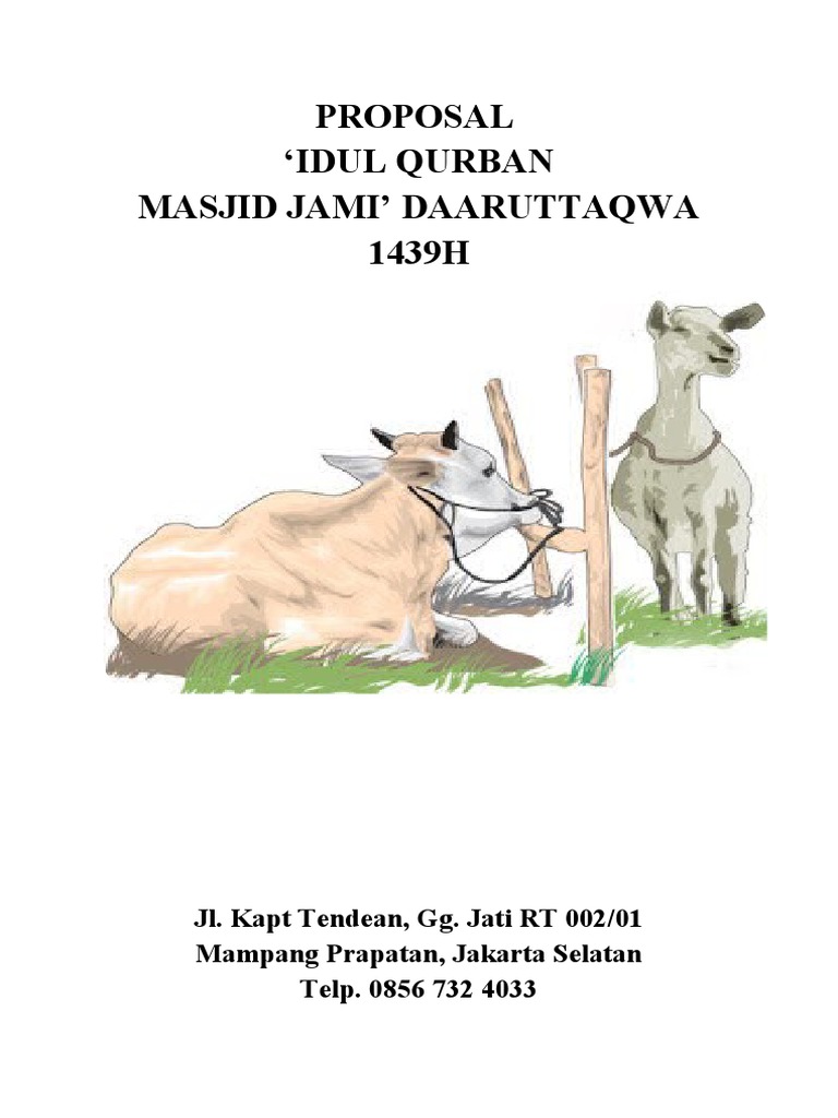 Cover Proposal Qurban | PDF