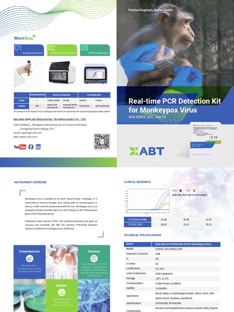 Brochure-Real-time PCR Detection Kit For Monkeypox Virus | PDF ...