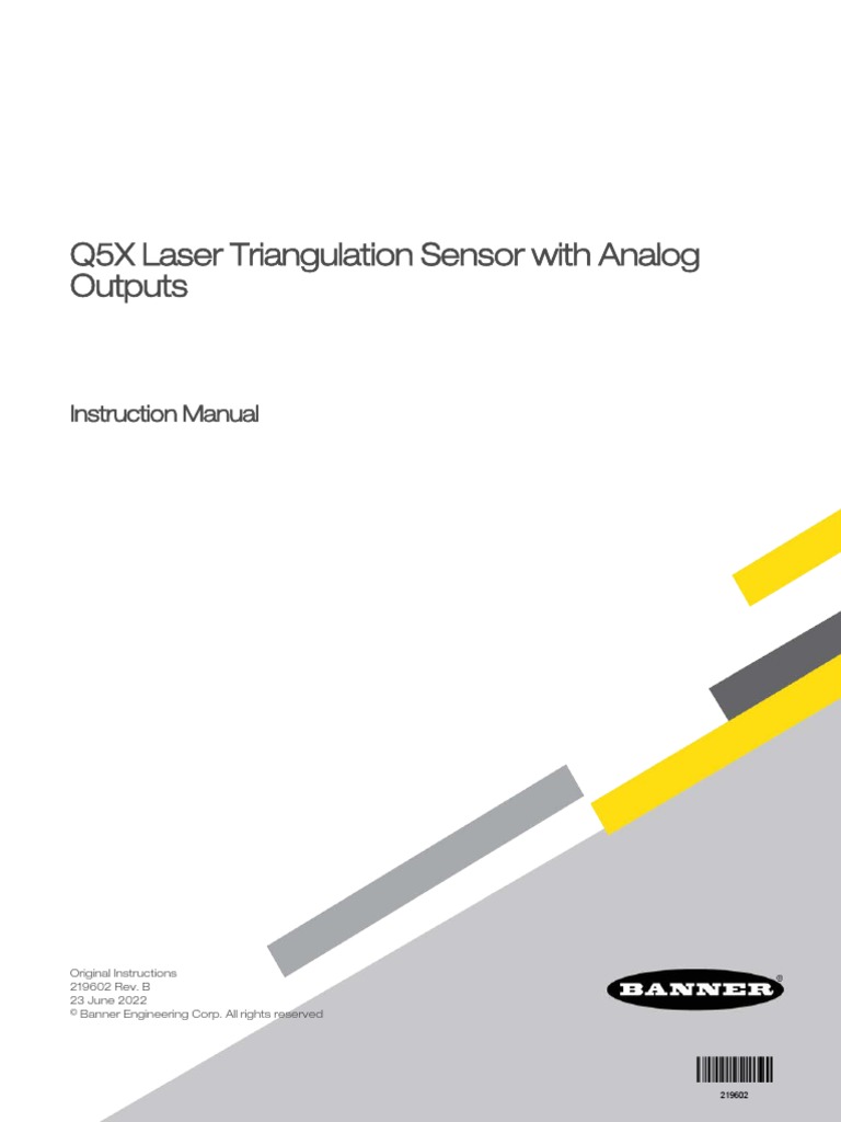 Banner Manual | PDF | Electrical Engineering