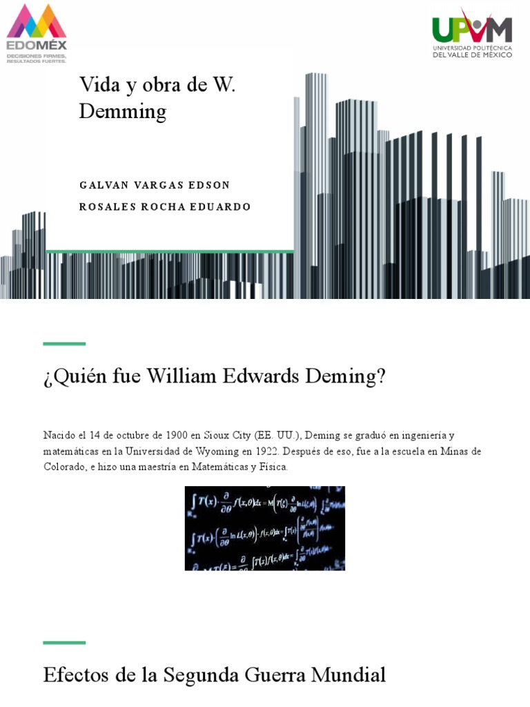 Vida y Obra de W. Demming | PDF | Business | Economias