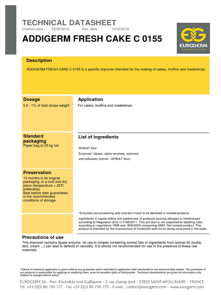 Technical Specifications and Application Instructions for ADDIGERM ...