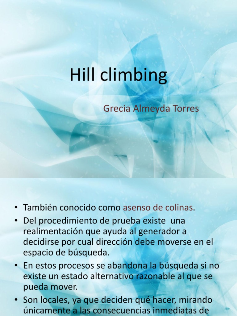 Hill Climbing | PDF | Aleatoriedad | Algoritmos
