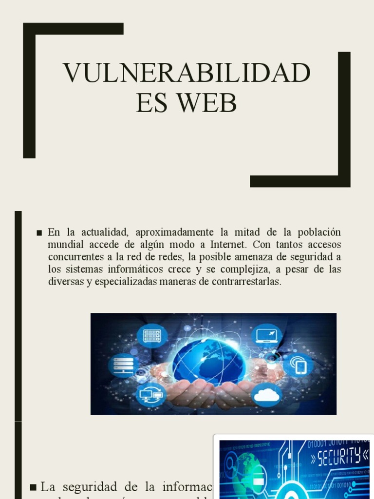 Vulnerabilidades Web | PDF | Contraseña | Malware