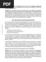 Modelo de Acta de Asamblea Extraordinaria | PDF