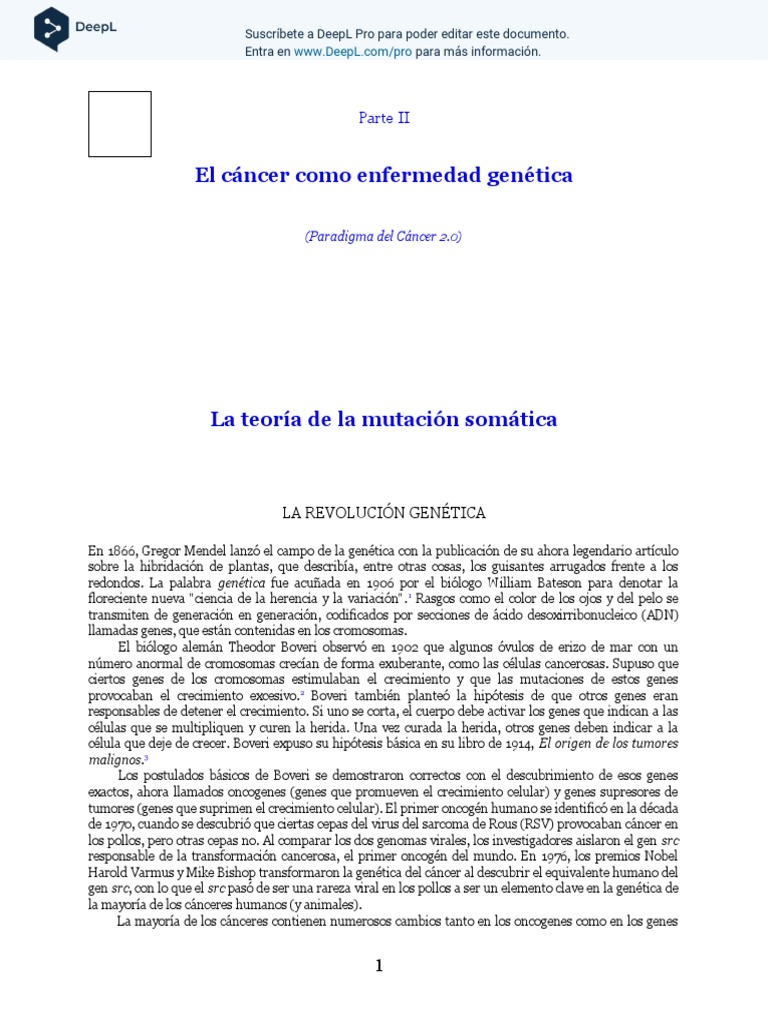 Jason Fung - The Cancer Code (Cap6-9) Es | PDF | Cáncer | Mutación