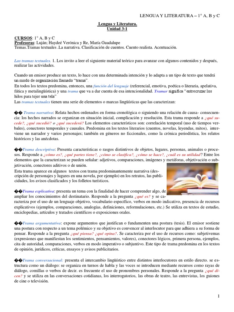 UNIDAD 3 - 1 Lengua y Literatura | PDF | Comunicación humana | Lingüística