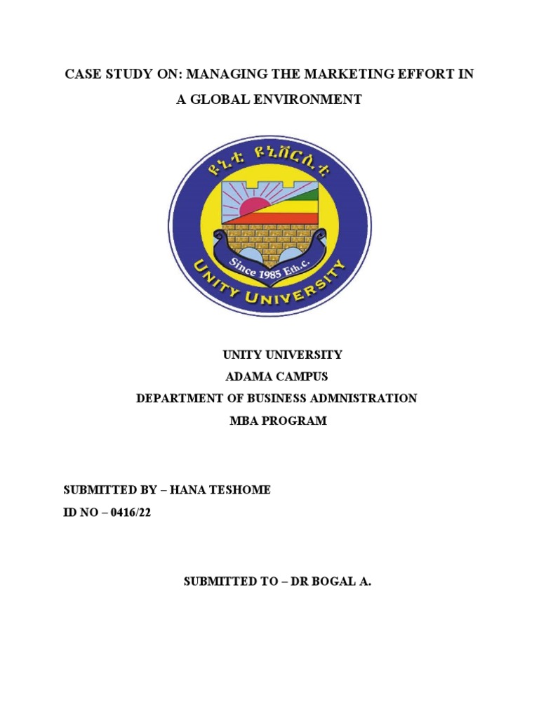 Marketing Case | PDF | Marketing | Brand