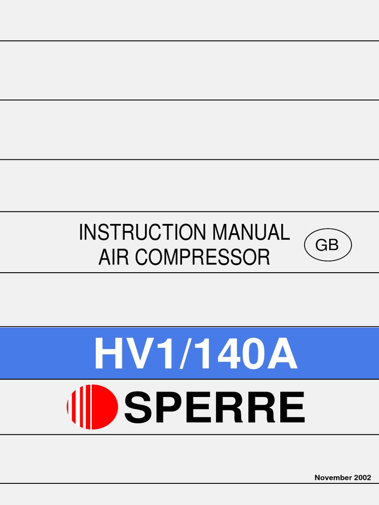 Instruction Manual HV1-140A | PDF | Piston | Valve