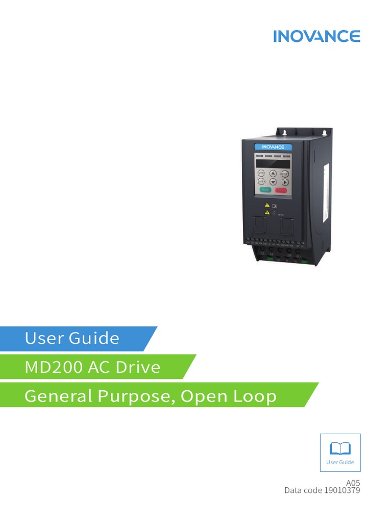 Inovance MD200 VFD Quick Guide English 20 4 20 | PDF | Alternating Current | Power Supply