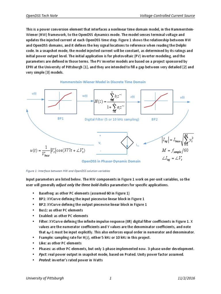 OpenDSS PV Inverter Modeling Guide | PDF | Power Inverter | Electrical Engineering