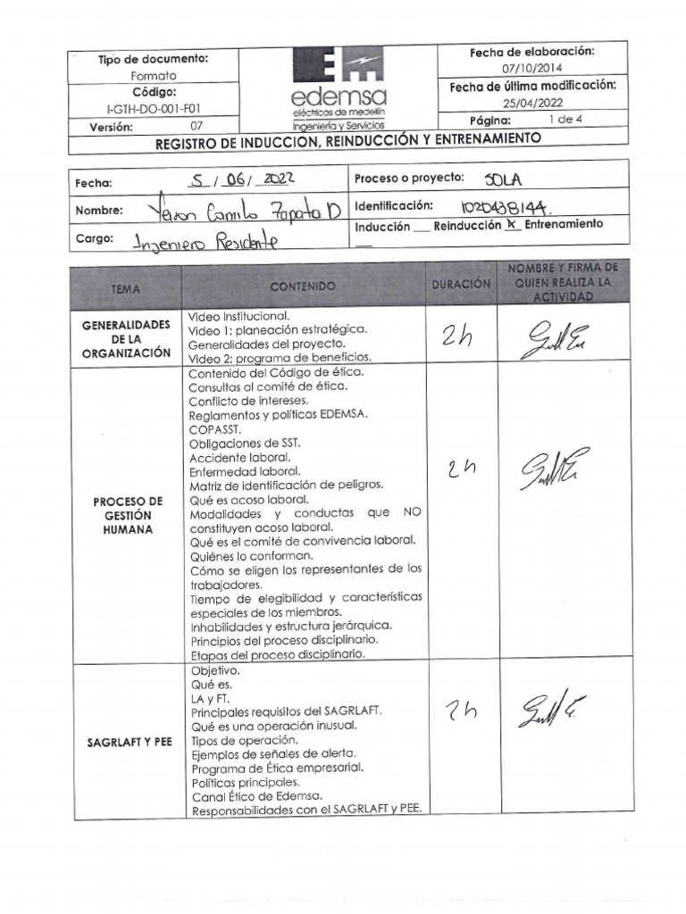 Inducion Yeison Camilo | PDF