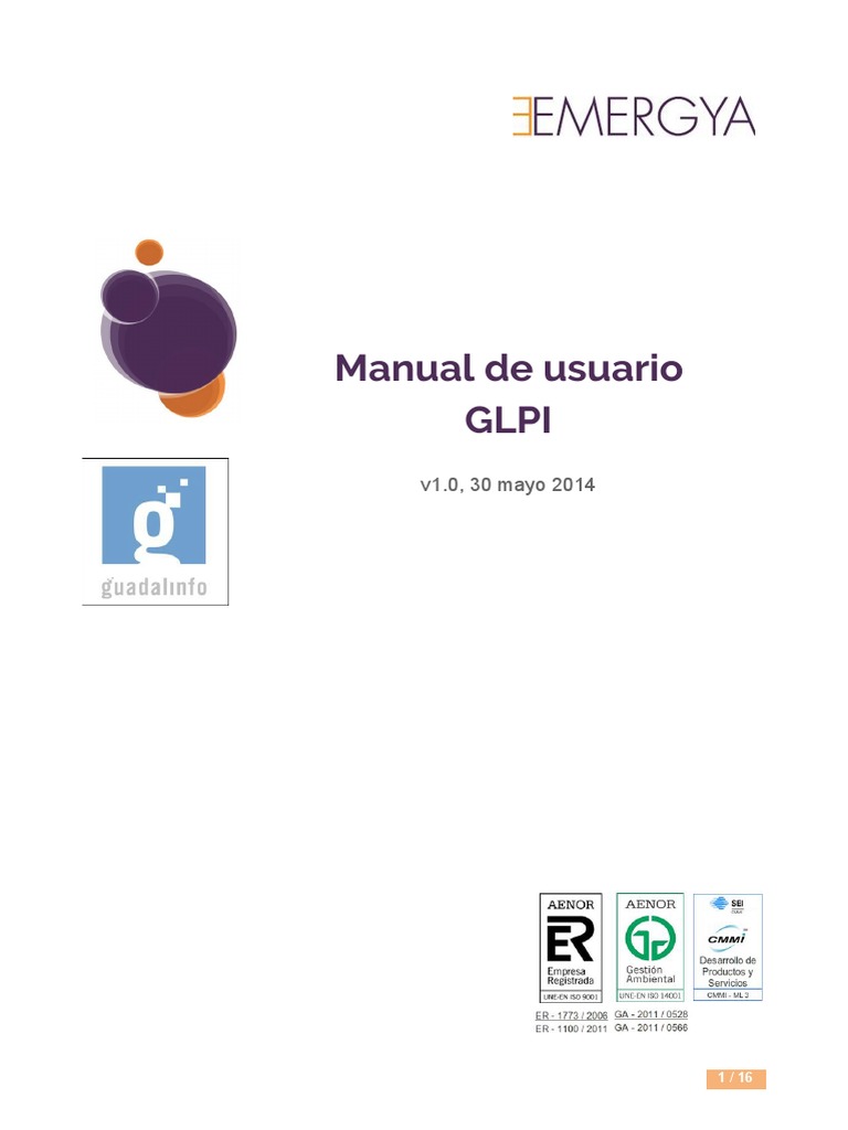 Manual de Usuario GLPI | PDF | Usuario (informática) | Desarrollo de software