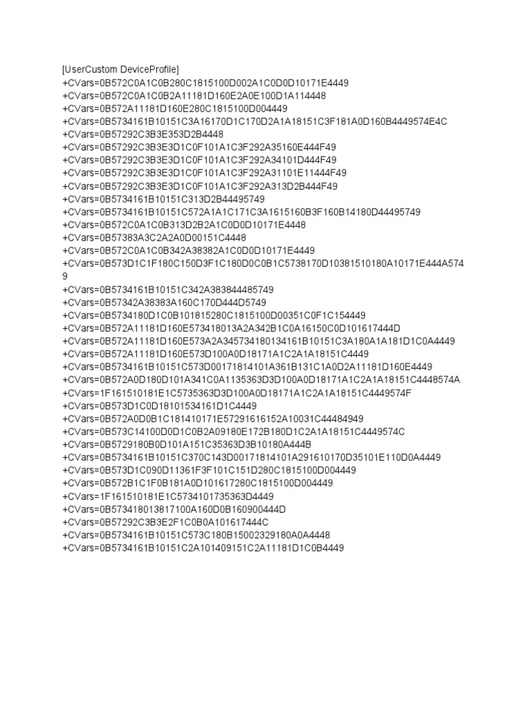 UserCustom Ini | PDF