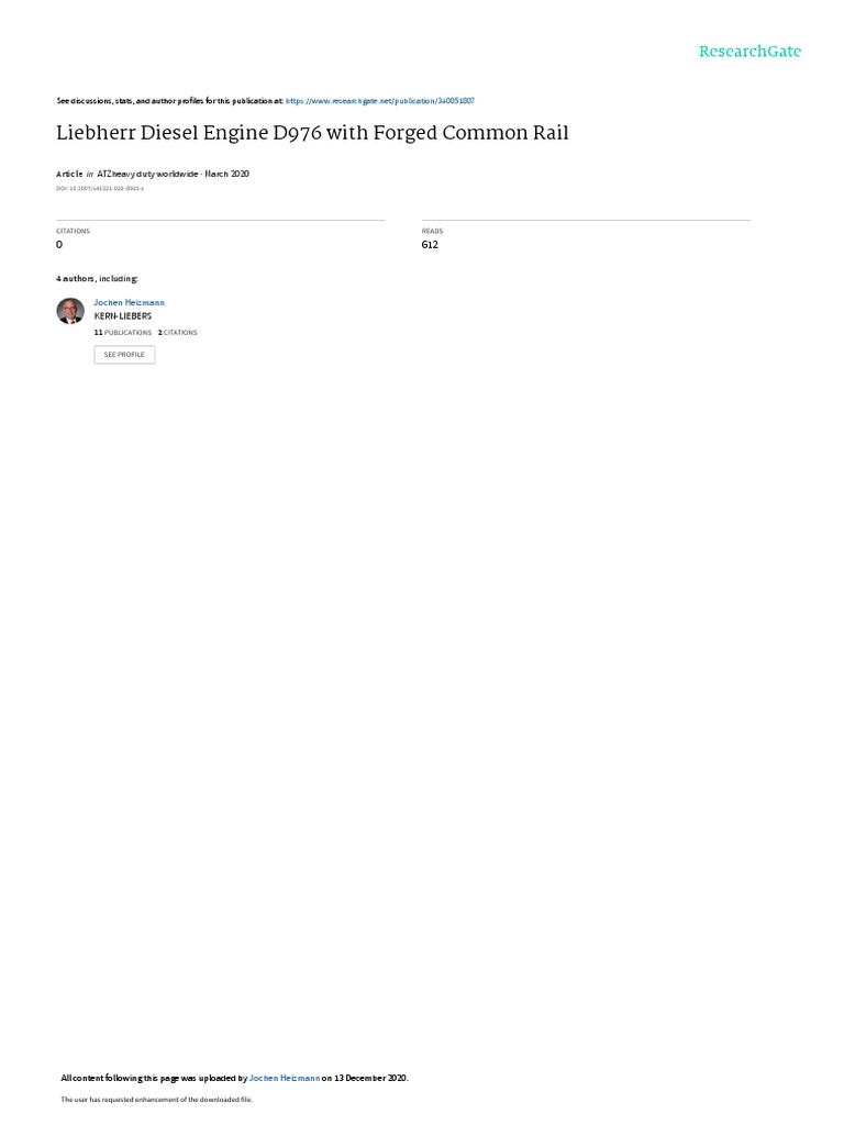 Liebherr Diesel Engine D976 With Forged Common Rail: Atzheavy Duty ...