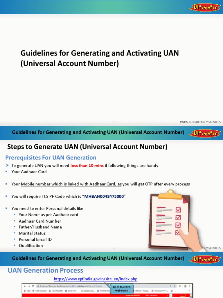 UAN Guidelines | PDF | Access Control | Information Technology