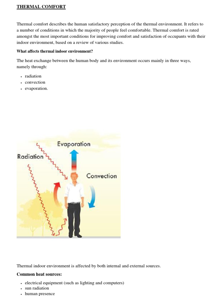 Thermal Comfort Factors | PDF | Humidity | Building Insulation