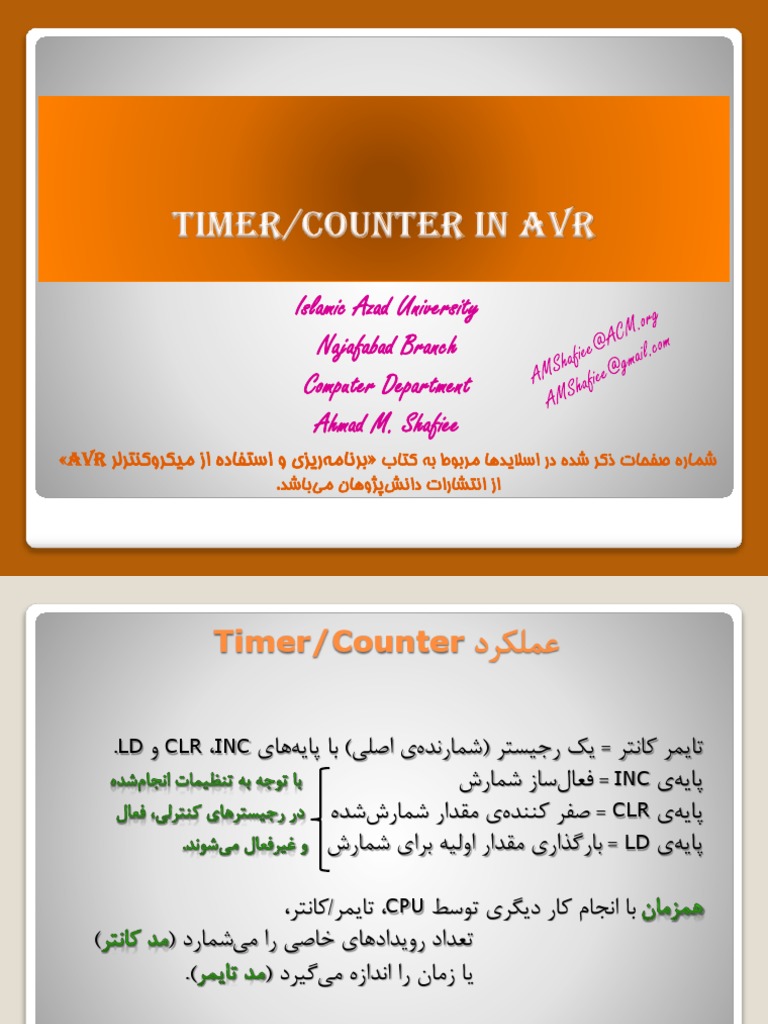 Timer-Counter in AVR | PDF | Computer Engineering | Computing Timer-Counter in AVR | PDF | Computer Engineering | Computing