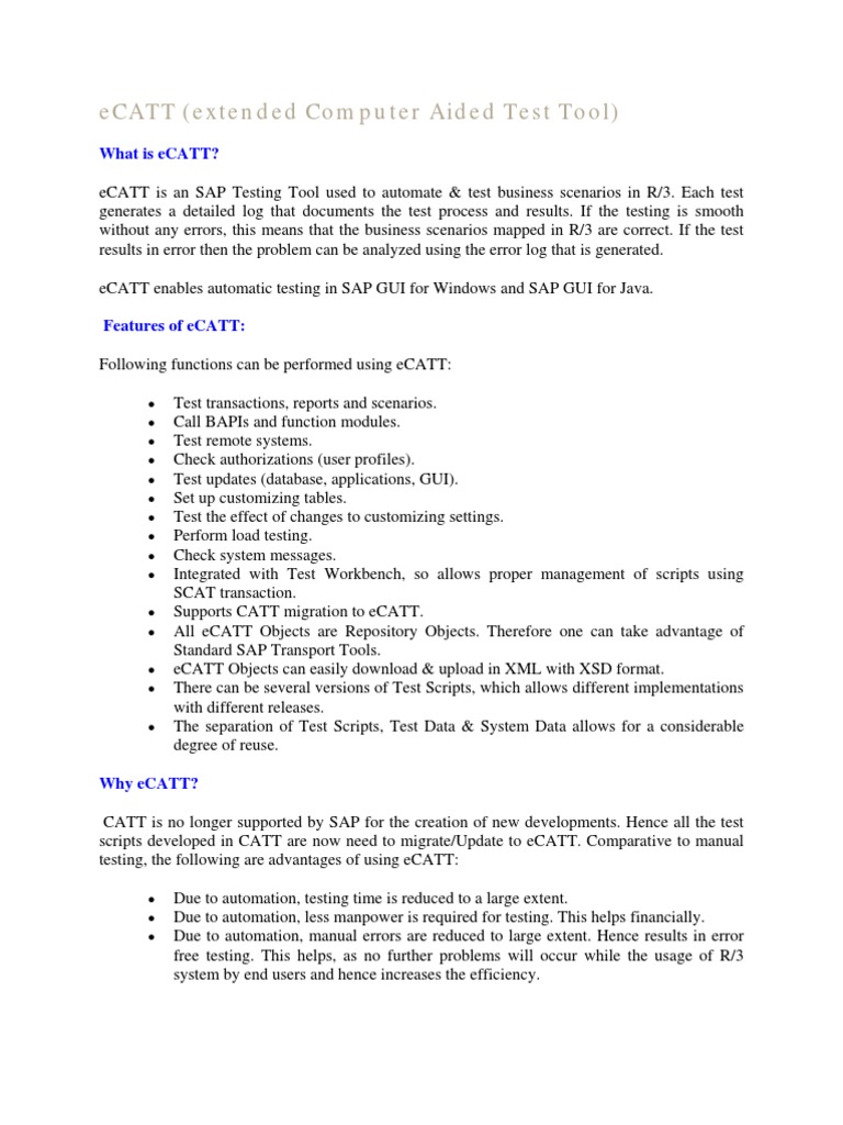 E CATT | PDF | Parameter (Computer Programming) | Graphical User Interfaces