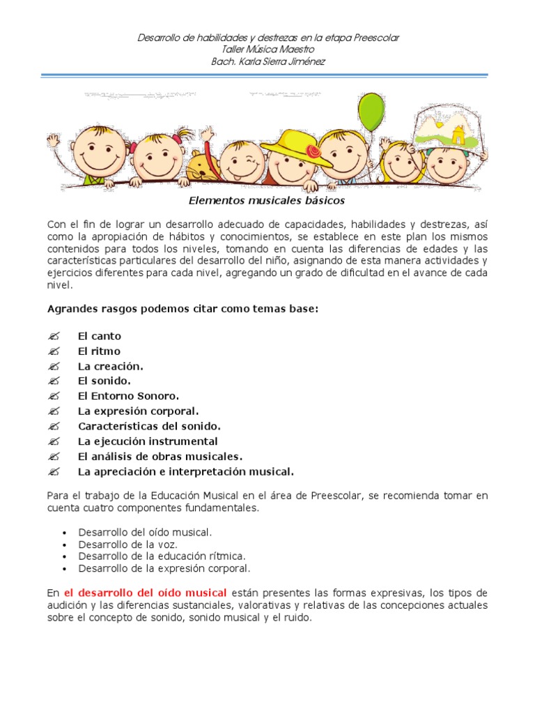 Elementos Musicales Básicos | PDF | Sonido | Ritmo