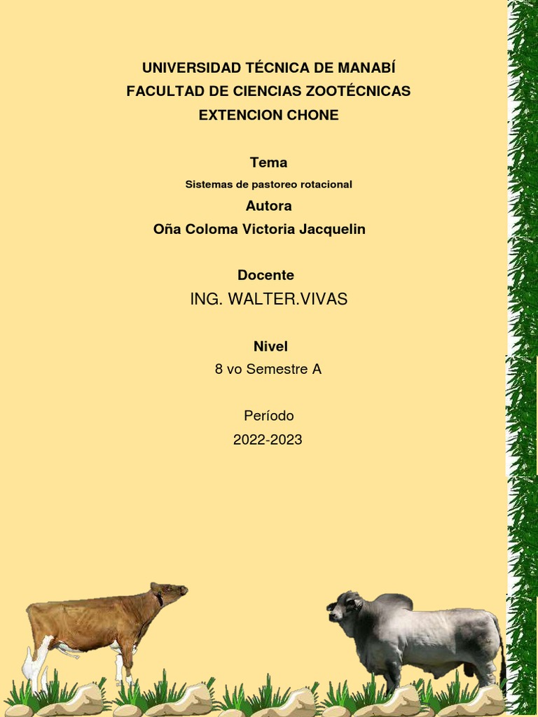 Sistemas de pastoreo rotacional: mayor eficiencia y producción | PDF ...