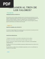 Proyecto Los Valores para Grados de Primaria | PDF | Salón de clases | Aprendizaje