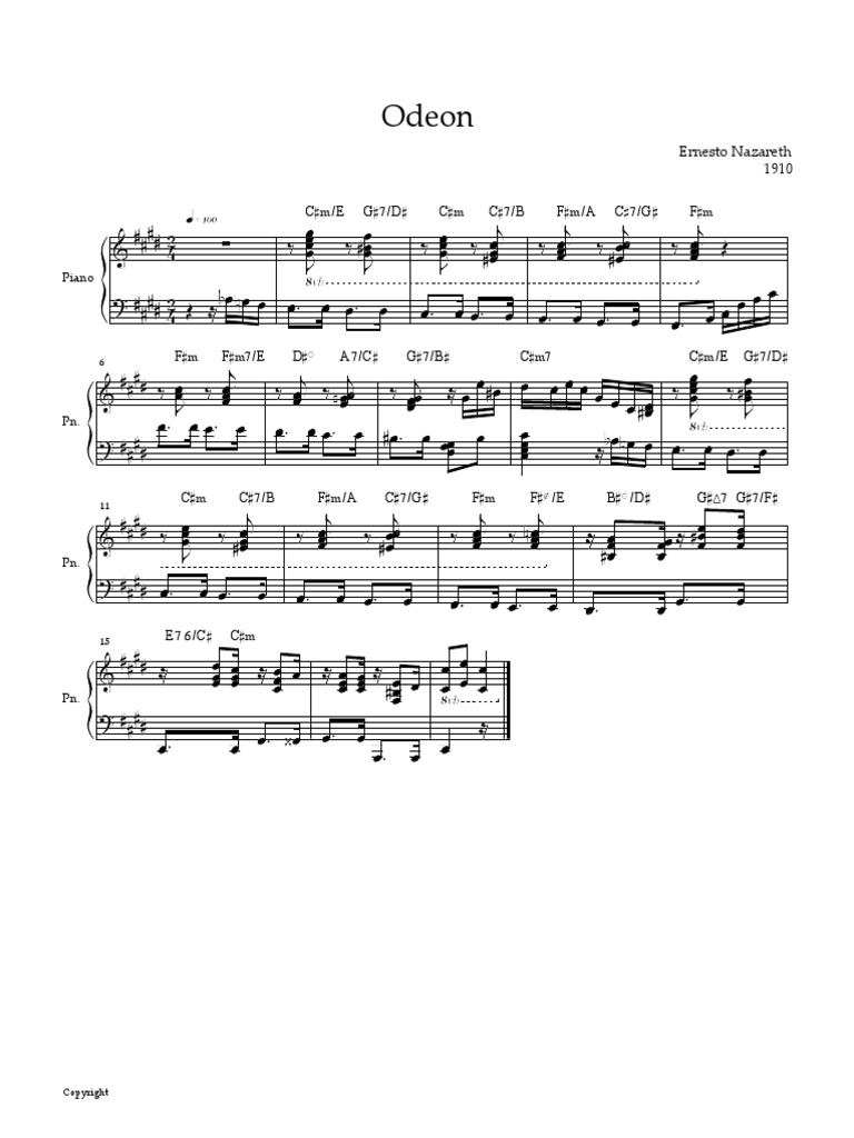 Ernesto Nazareth - Odeon | PDF
