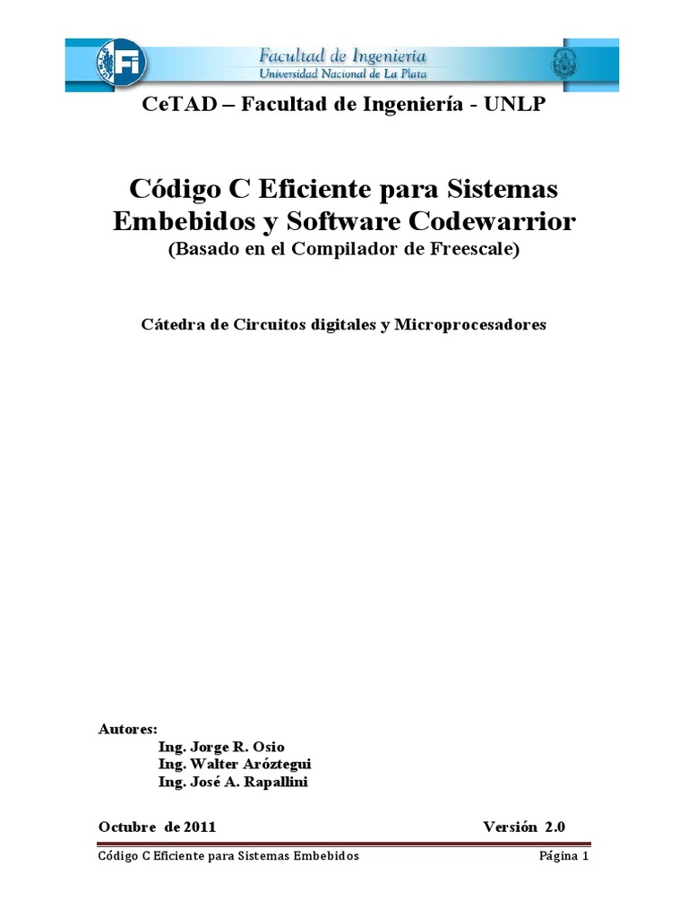 Codigo C Eficiente para Sistemas Embebid | PDF | Puntero (Programación ...