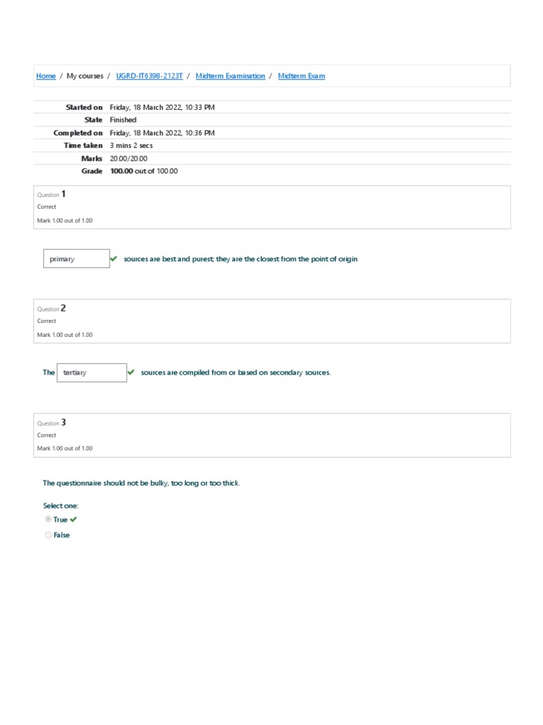 UGRD-IT6398-2123T Midterm Exam Results | PDF | Validity (Statistics ... UGRD-IT6398-2123T Midterm Exam Results | PDF | Validity (Statistics ...